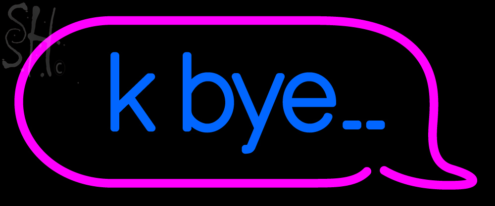 Custom K Bye With Border Neon Sign 1 | Neon Signs | Neon Light