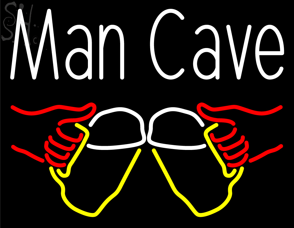 Custom Man Cave With Beer Mug Neon Sign 1 | Custom Neon Signs | Neon Light