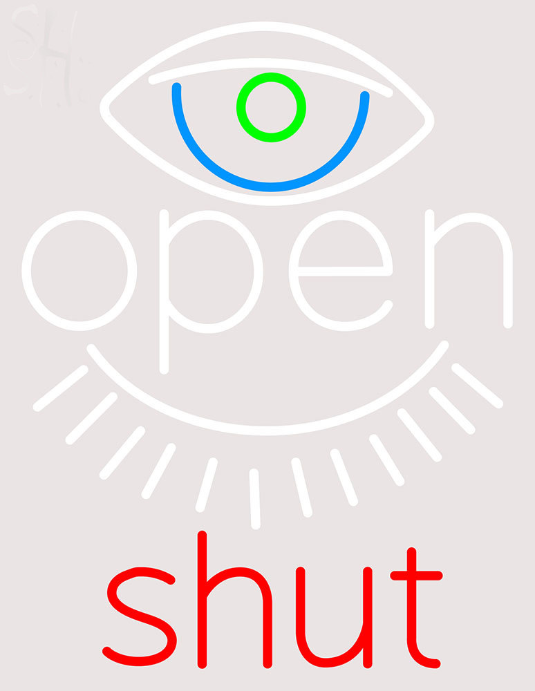 Custom Open Shut Neon Sign 2 | Custom Neon Signs | Neon Light