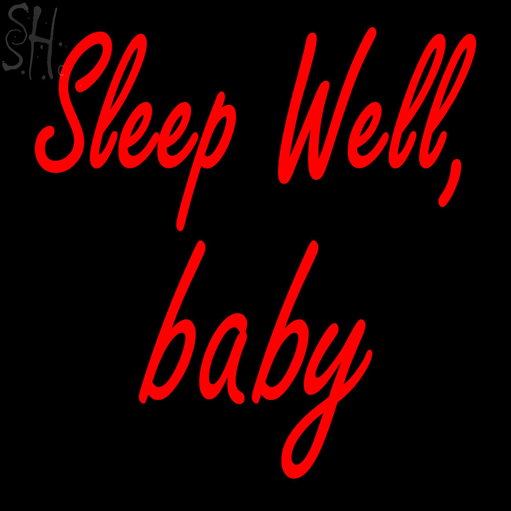 Custom Sleep Well Baby Neon Sign 3 | Neon Signs | Neon Light