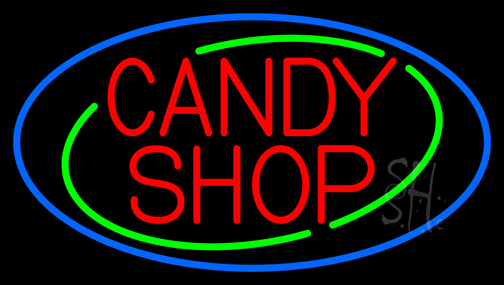 Red Candy Shop Neon Sign | Dessert Neon Signs | Neon Light