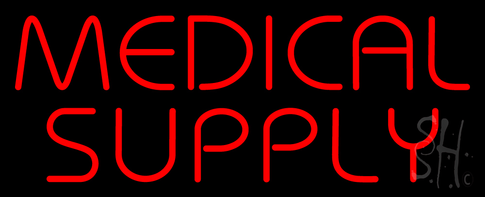 Red Medical Supply Neon Sign | Medical Neon Signs | Neon Light