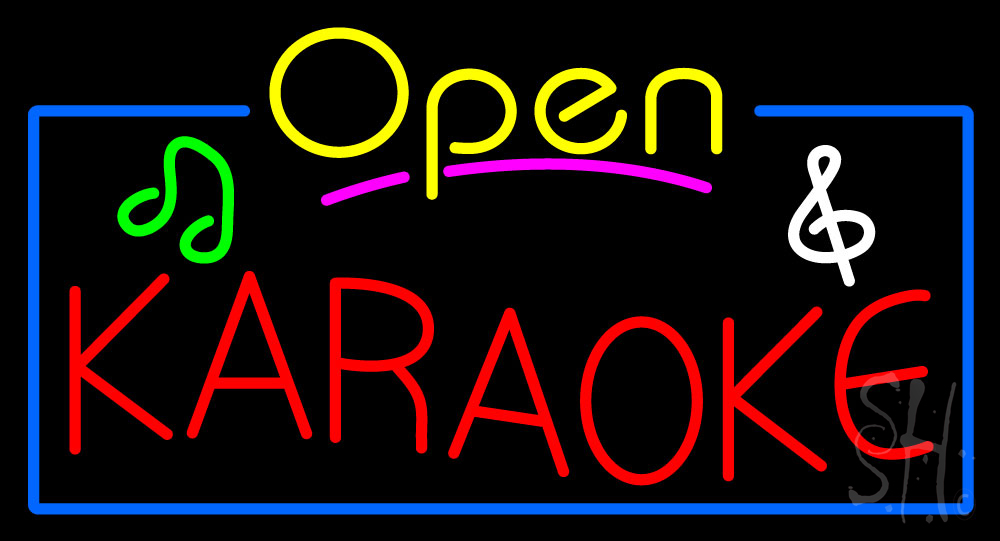 Karaoke Open Neon Sign | Entertainment Neon Signs | Neon Light