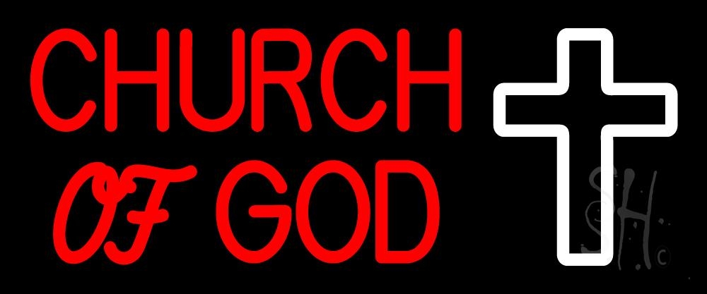 Red Church Of God Neon Sign | Religious Neon Signs | Neon Light