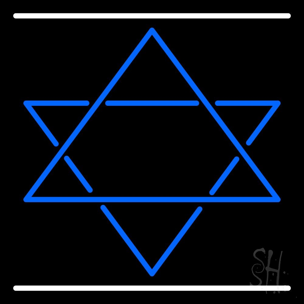Star Of David Neon Sign | Religious Neon Signs | Neon Light