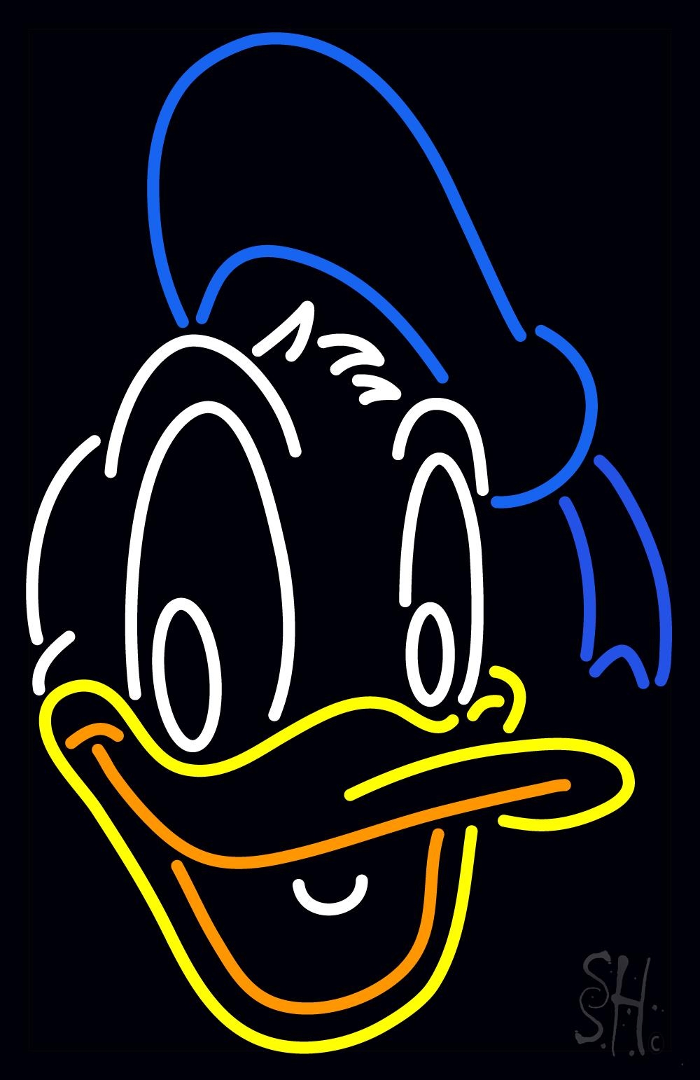 Donald Duck Neon Sign | Retro Neon Signs | Neon Light