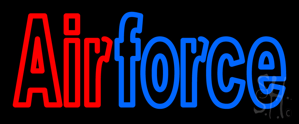 Blue Air Force Neon Sign | Military Neon Signs | Neon Light