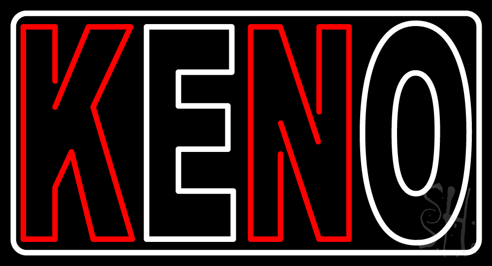 Keno With Outline 1 Neon Sign | Games Neon Signs | Neon Light