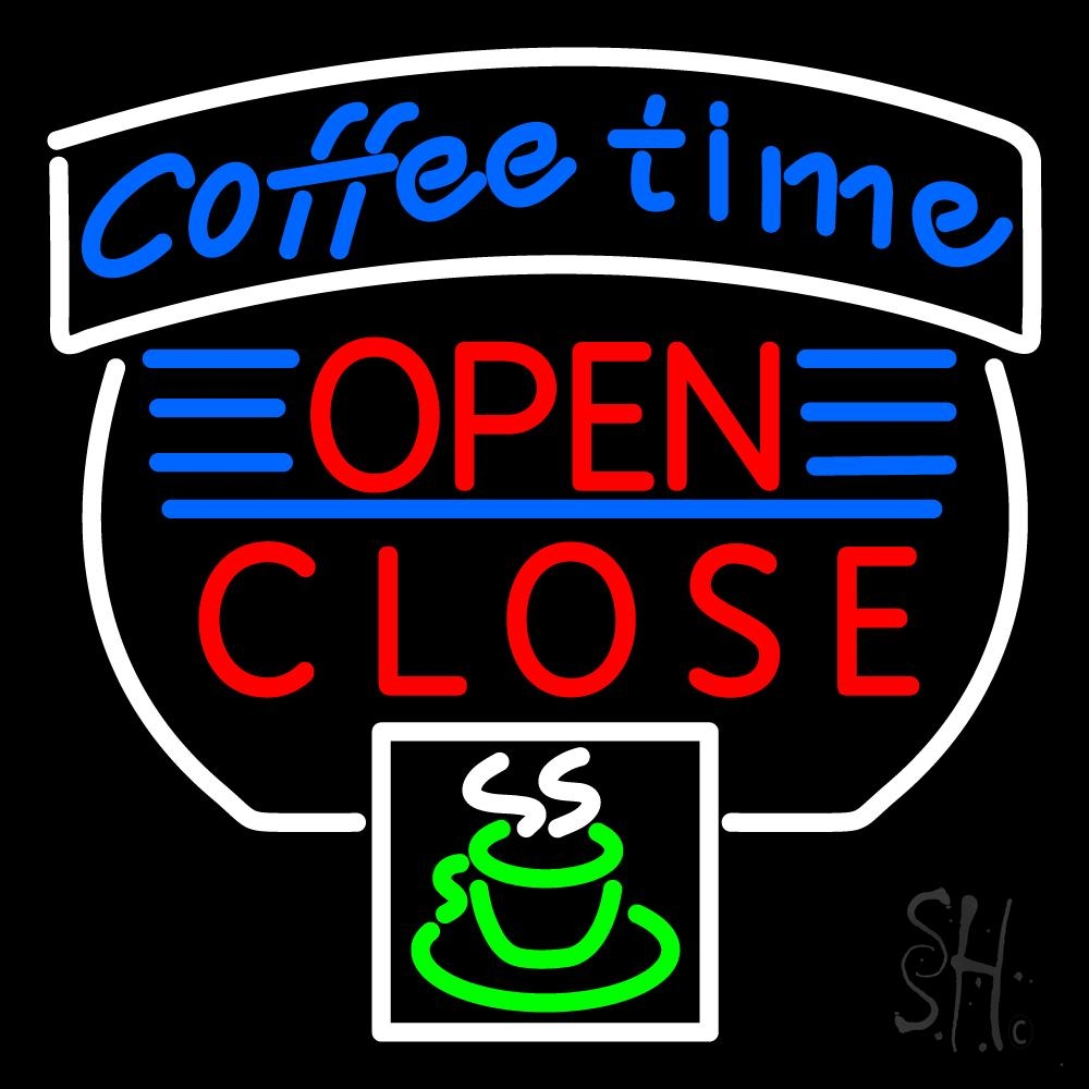 Coffee Time Open Closed Neon Sign | Coffee Neon Signs | Neon Light