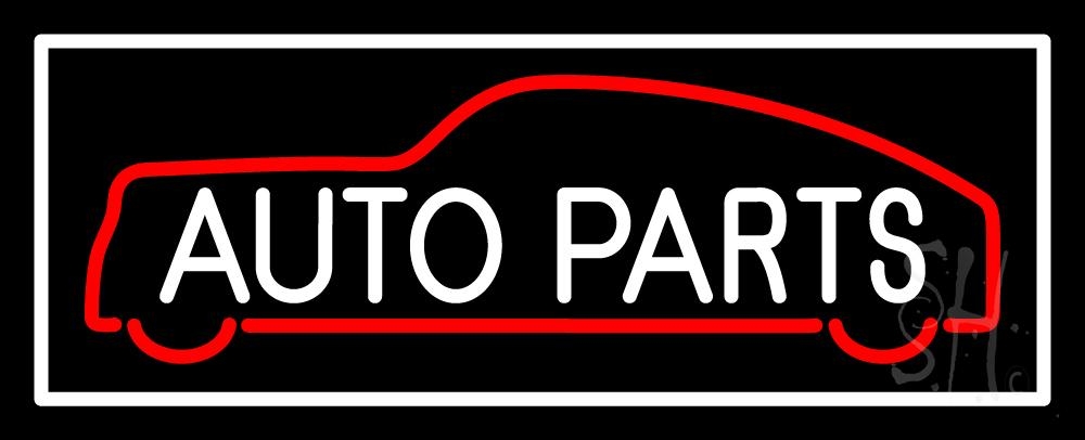 Auto Parts Block 1 Neon Sign | Automotive Neon Signs | Neon Light