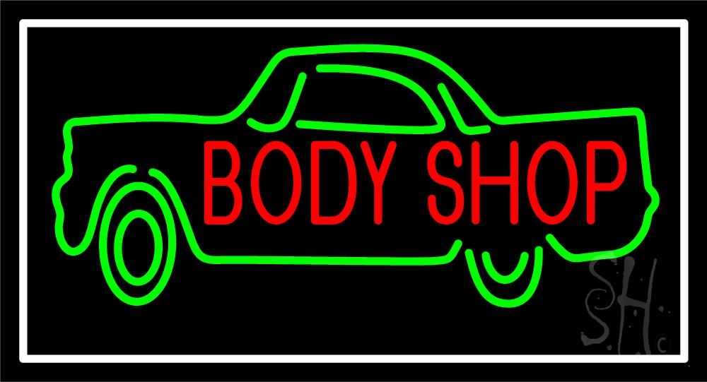 Body Shop Car Logo 1 Neon Sign | Automotive Neon Signs | Neon Light