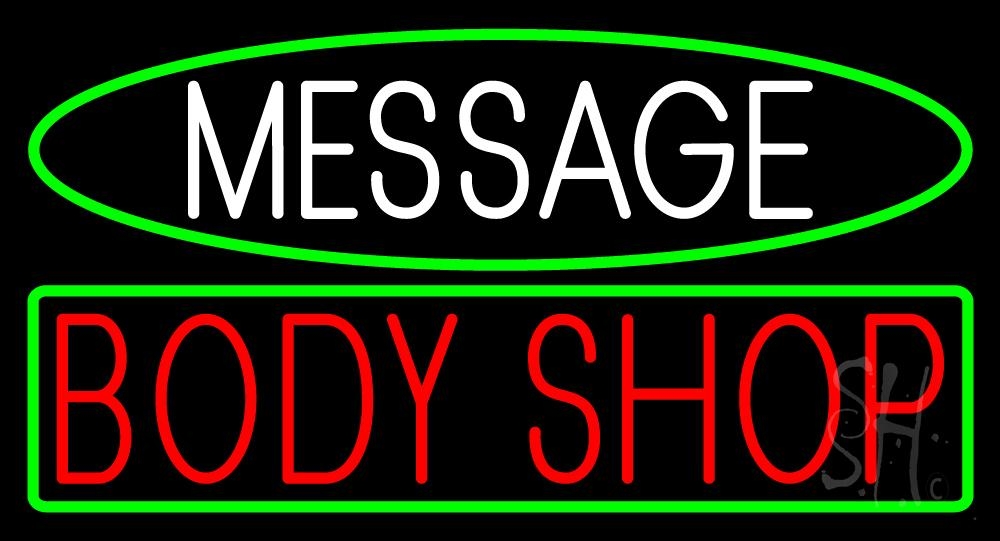 Custom Red Body Shop 1 Neon Sign | Custom Neon Signs | Neon Light
