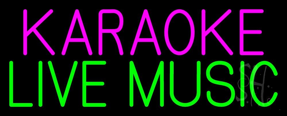 Karaoke Live Muisc 1 Neon Sign | Music Neon Signs | Neon Light