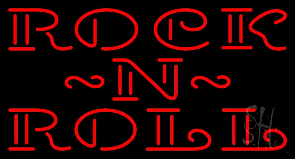 Rock N Roll Red Neon Sign | Music Neon Signs | Neon Light