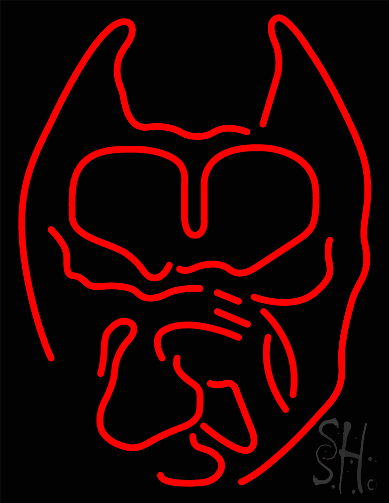 Red Devil Logo Neon Sign | Business Neon Signs | Neon Light