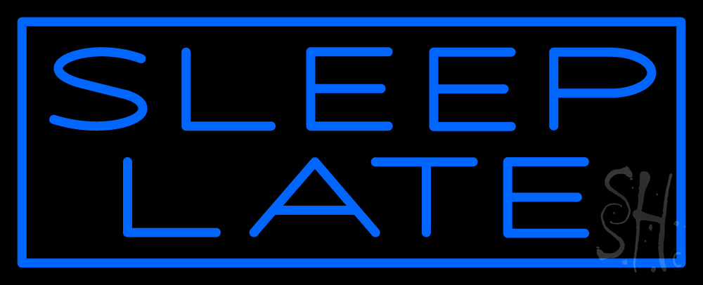 Sleep Late Neon Sign | Wedding Neon Signs | Neon Light