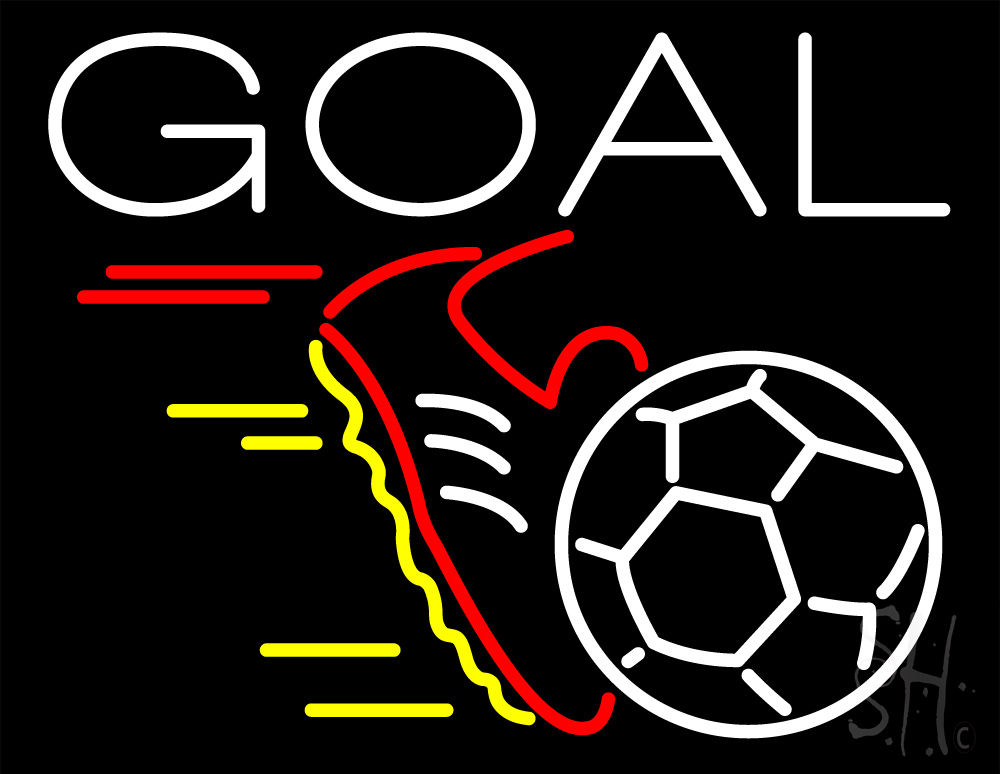 Soccer Goal Neon Sign | Sports Neon Signs | Neon Light