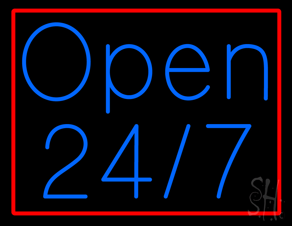 Open 24 7 Neon Sign | Open Neon Signs | Neon Light