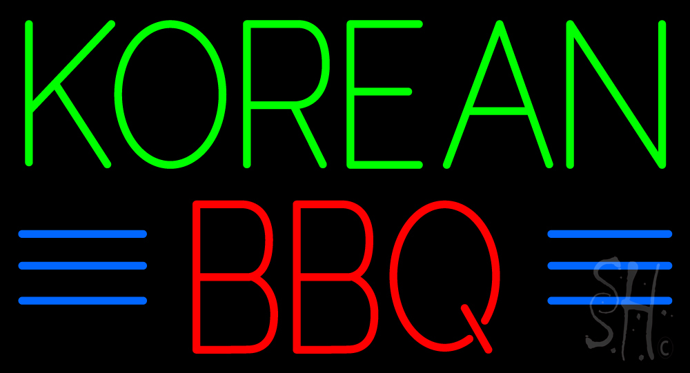 Korean Bbq Neon Sign Restaurant Neon Signs Neon Light
