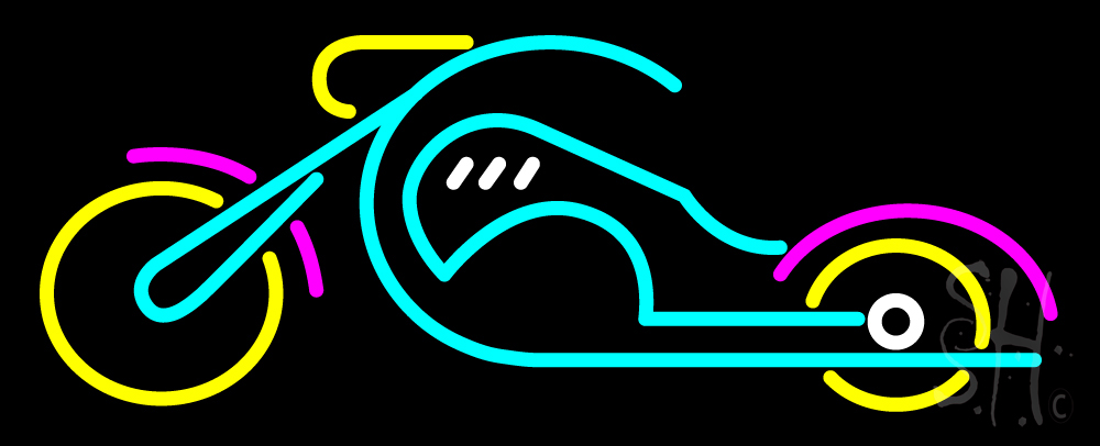 Chopper Motorcycle Neon Sign | Automotive Neon Signs | Neon Light