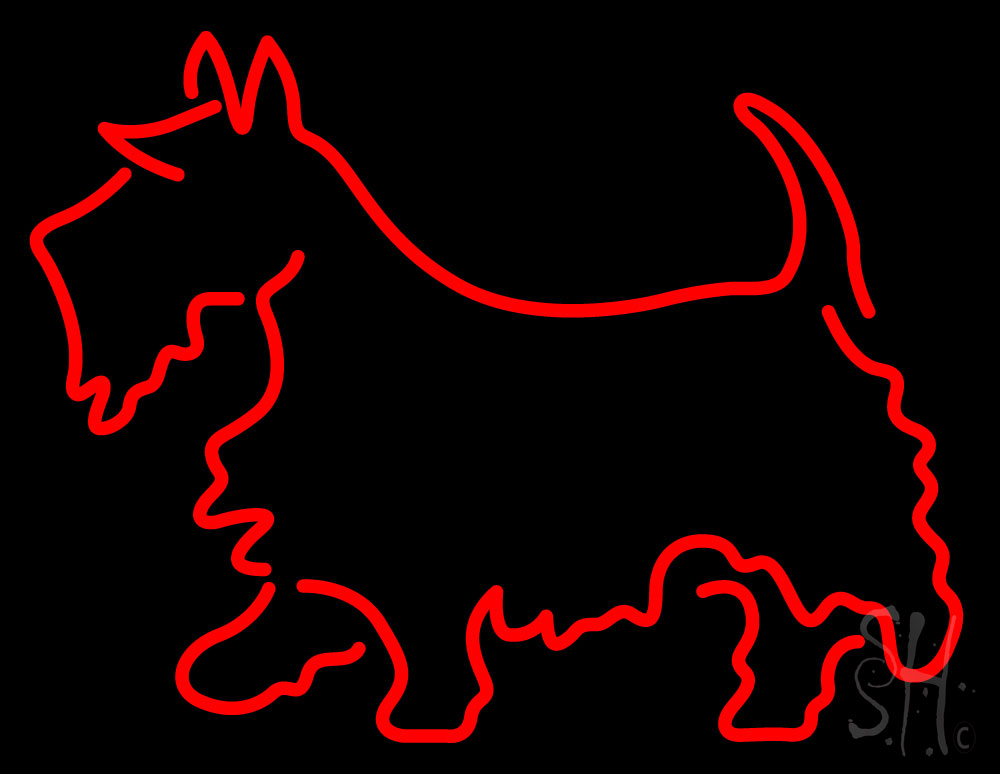 Red Dog Neon Sign | Animals Neon Signs | Neon Light