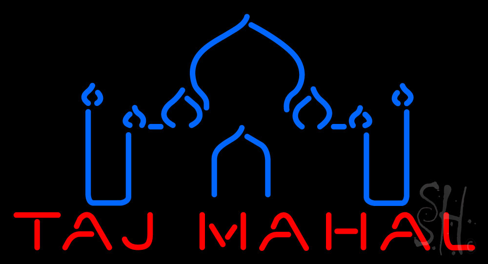 Taj Mahal Logo Neon Sign | Entertainment Neon Signs | Neon Light