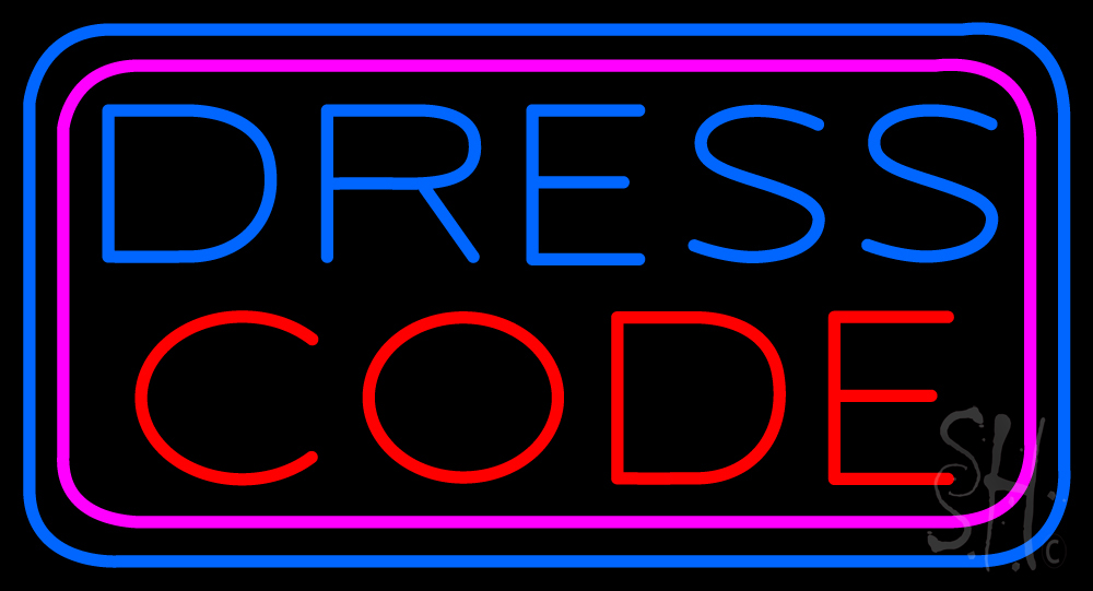 Dress Code Neon Sign | Clothing Neon Signs | Neon Light