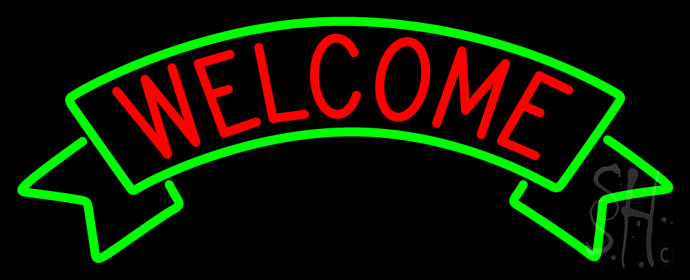 Welcome Red Neon Sign | Bar Neon Signs | Neon Light