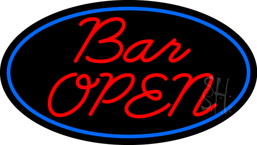 Cursive Bar Open Neon Sign | Bar Neon Signs | Neon Light